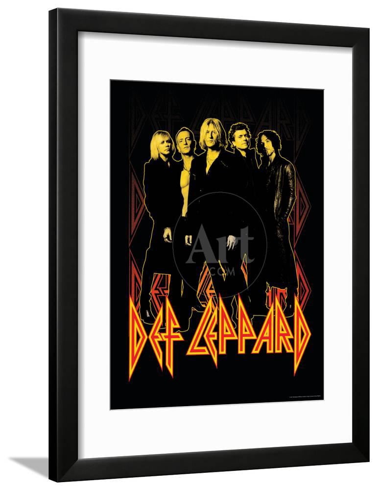 Def Leppard Framed Print Wall Art Sold by Art.Com - Walmart.com
