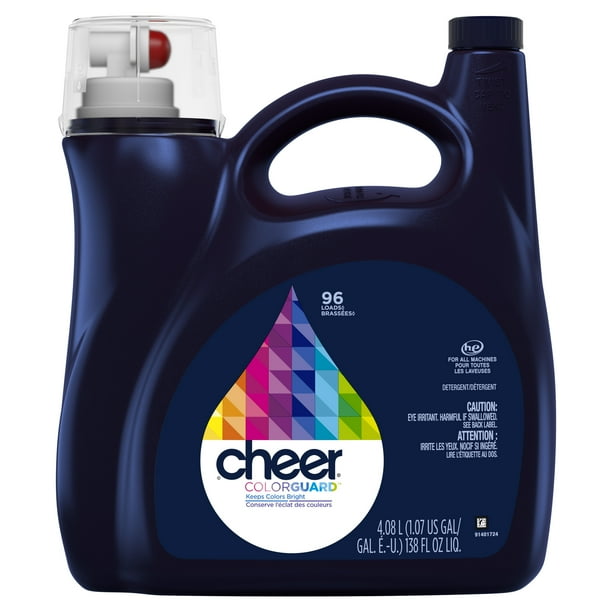 Cheer Color Guard Liquid Laundry Detergent 96 Loads 138 oz - Walmart.com