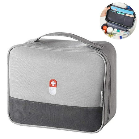 Zippered First Aid Bag Medication Organizer Emergency Pouch Carrier ...