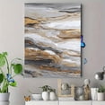 Abstract Gold Marble Texture Canvas Print for Living Room Bedroom ...