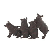 21" x 18" Beige Polystone Prancing Horse Sculpture, by DecMode ...