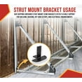 4 Pack Modular Strut Channel Mount Brackets For Installing Shelving ...