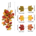 Artificial Fall Garland - Thanksgiving Halloween Maple Leaf Hanging ...