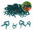 Heyfurni 40pc Green Gardening Plant & Flower Clips, Tomato Support ...