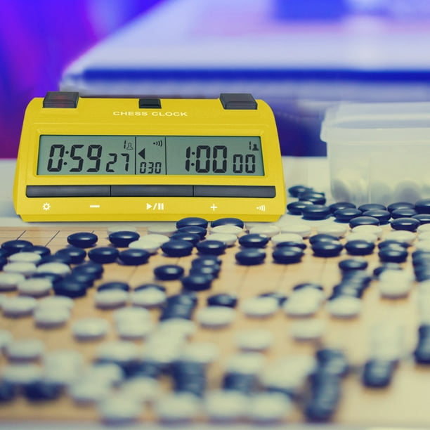 Clairlio Plastic Board Game Clock Battery Powered Competition Timer for ...