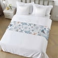 Bed Runner Jellyfish Bedding Scarves Soft Decorative Bed Flag Shell ...