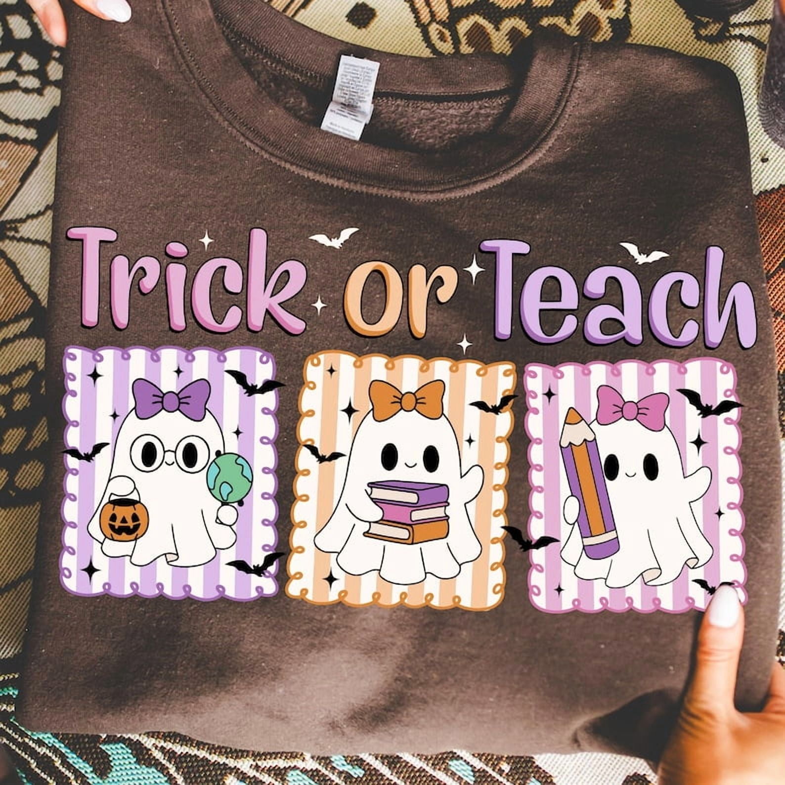 Click here for Yellow Canada Teacher Halloween T-Shirt  Trick Or... prices