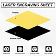 Uxcell 2Pcs Laser Engraving Sheet, 11.8x11.8" Double Color ABS Plastic ...