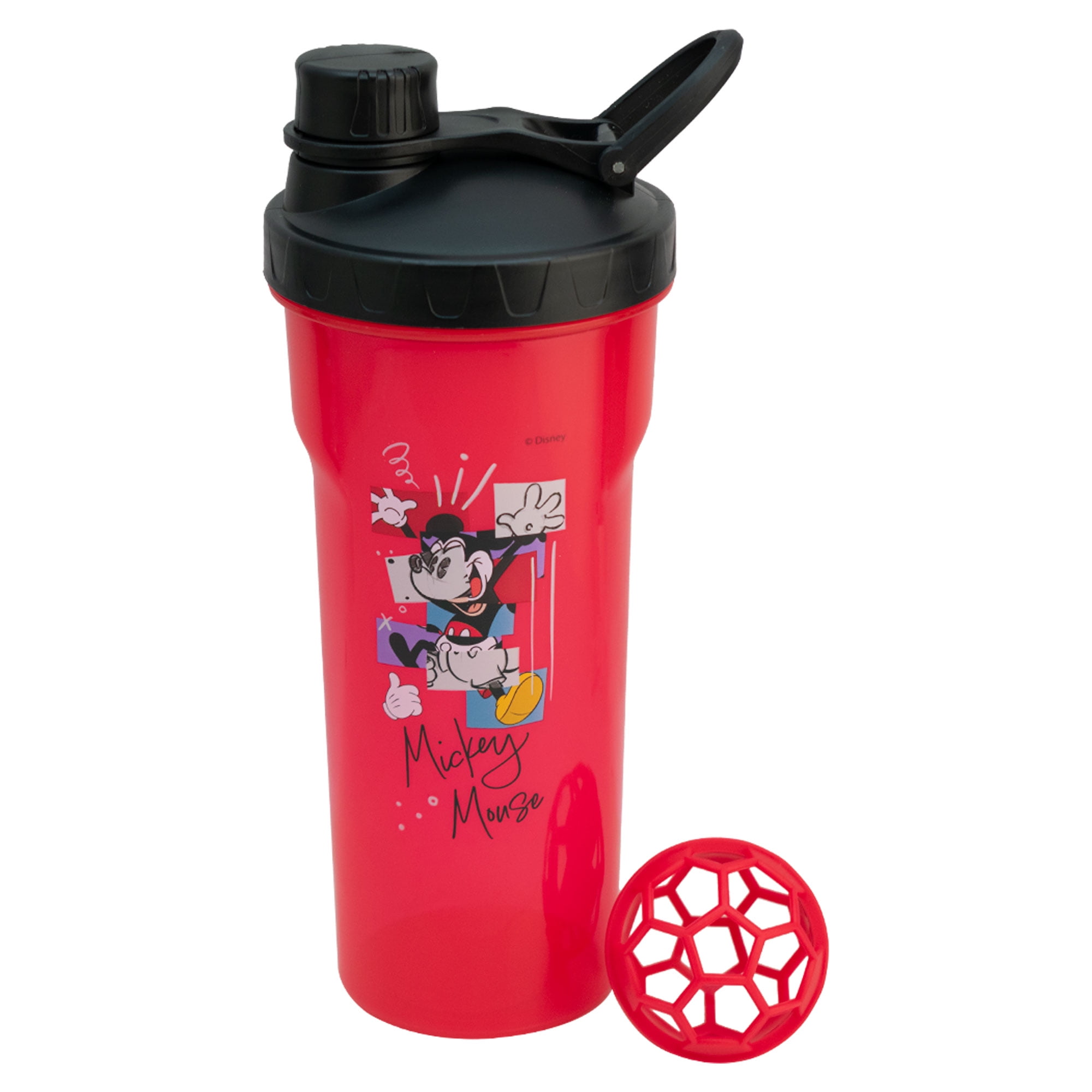 Vaso Shaker Deportivo con Tapa Negra, Diseño Mickey Mouse Disney ...