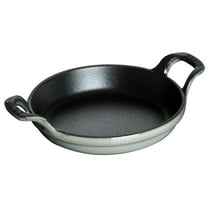 Staub Cast Iron 7.5" Round Gratin Baking Dish - Graphite Grey - Walmart.com