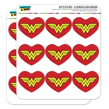 DC Comics Licensed Heavy Duty Embossed Metal Sticker-Colored Wonder ...