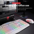 Wired Gaming Keyboard and mouse combo，RGB Backlit Mechanical Gaming ...