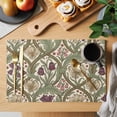 Colorful Flower Cotton Linen Placemats Set of 2, William Morris ...