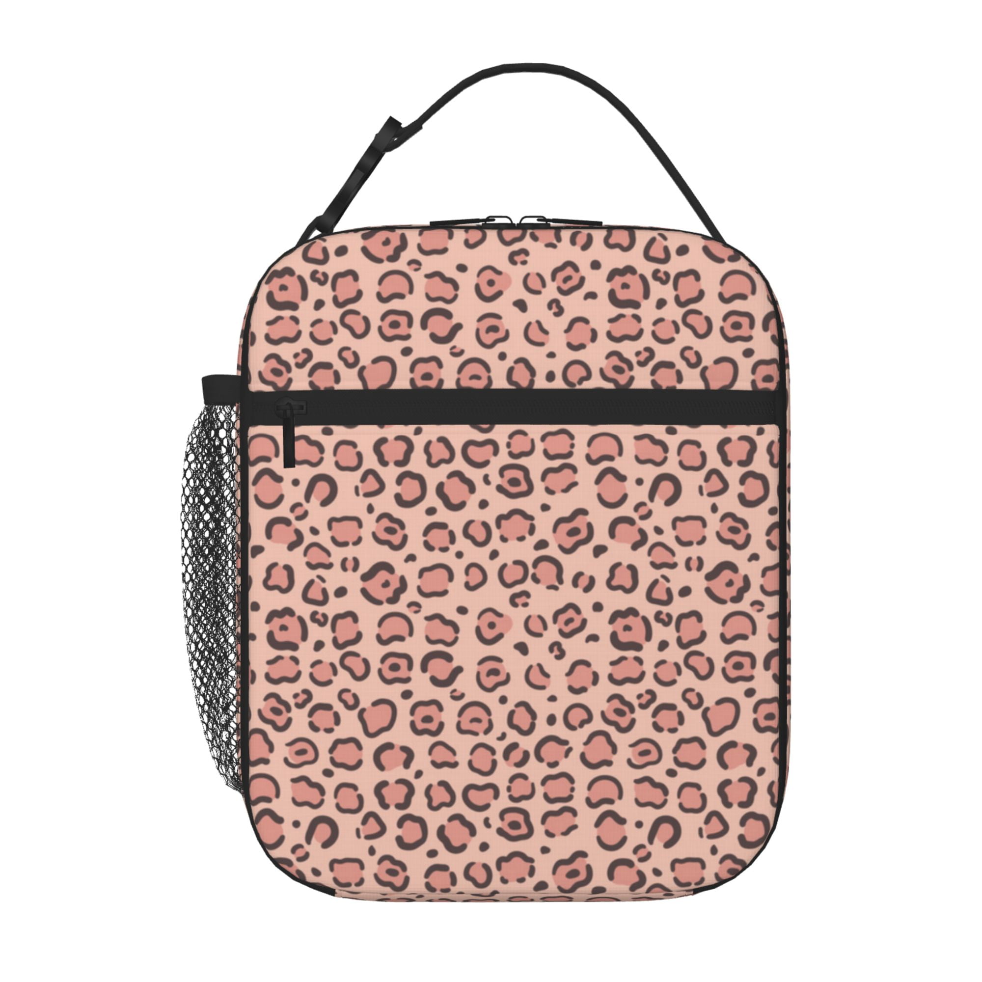 TEQUAN Portable Lunch Bag, Fashion Leopard Print Pastels Pattern ...