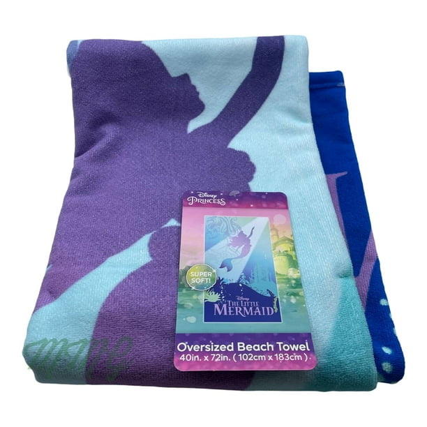 Disney Ariel The Mermaid OVERSIZED Beach Towel 40" x 72" Shell We Swim ...