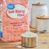 Great Value Self Rising Flour 5 lb Bag for Baking Biscuits Waffles ...