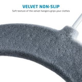 Zober Non Slip Toddler Size Velvet Clothing Hangers, Ultra Thin, 50 ...