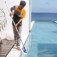 Pool Cleaning Brush Pool Step Brush 180 Rotating Handle Decontamination ...