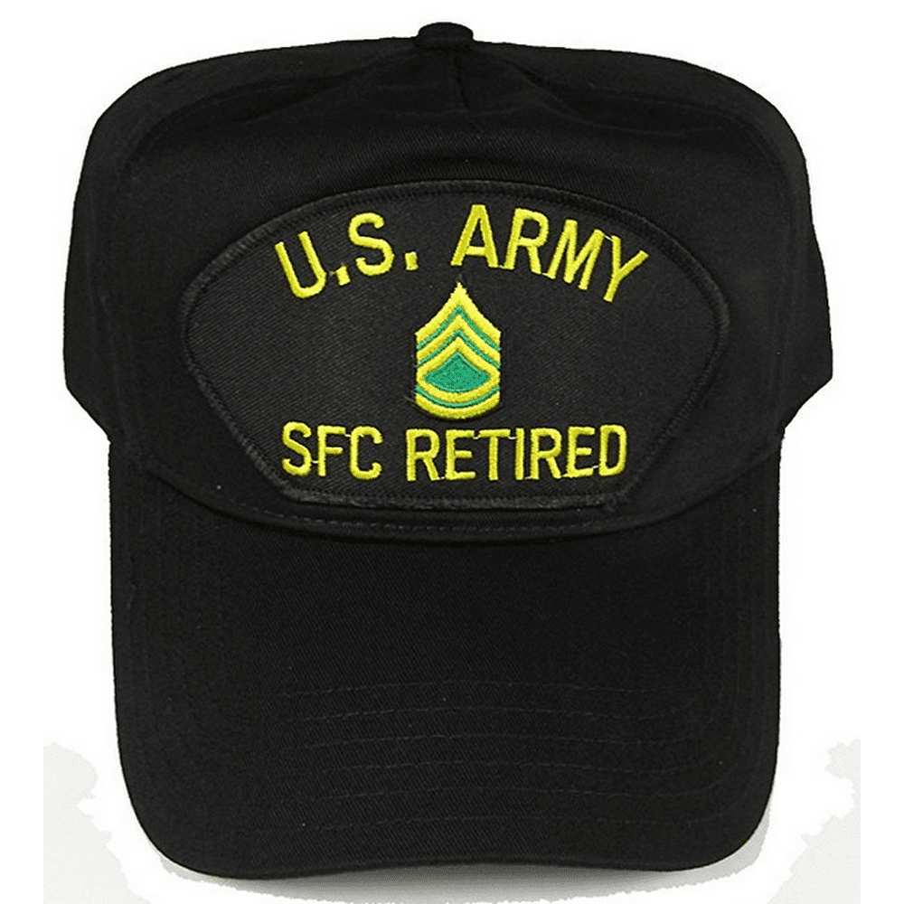 US ARMY RETIRED SFC SERGEANT FIRST CLASS E-7 RANK HAT CAP NCO NON ...