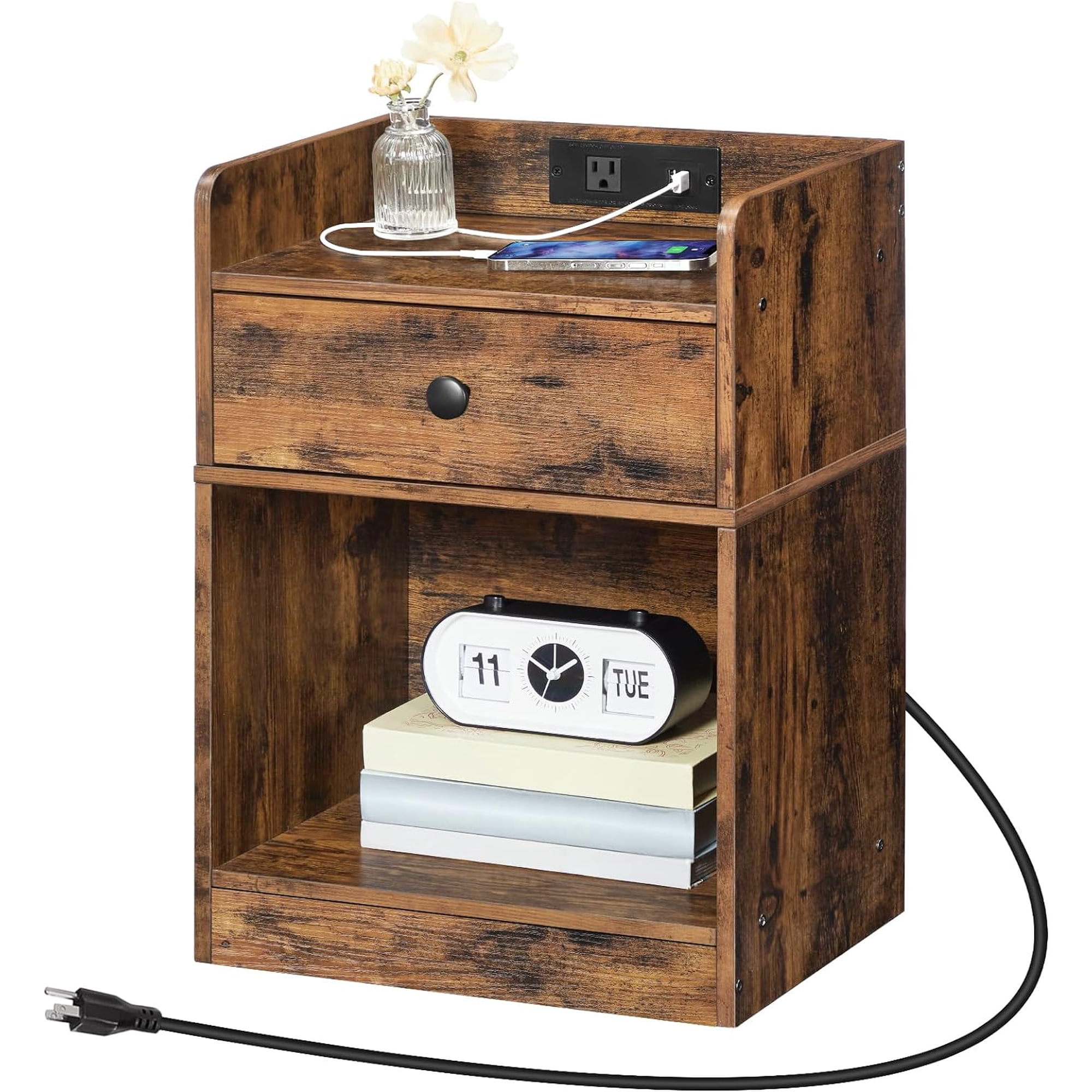 Click here for Unbranded Nightstand With Charging Station  End Ta... prices