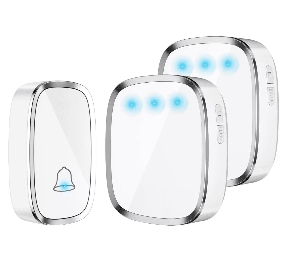 Timbre Inalambrico Malubero Timbre Impermeable Con Luz Led 1 Transmiso ...