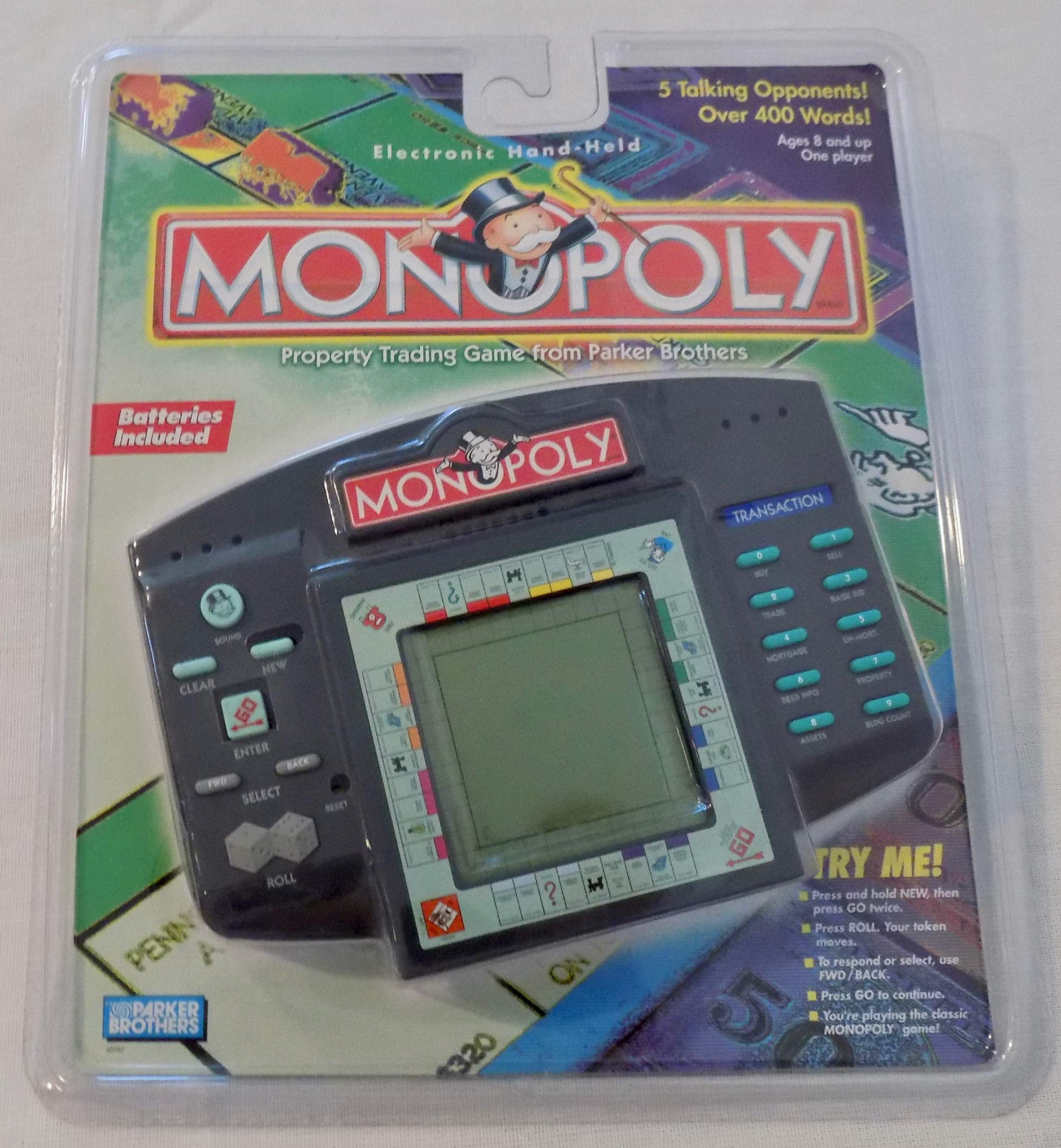 Juego portátil Hasbro Monopoly Electronic LCD 1997 | Bodega Aurrera en ...