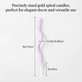 12-Count Spiral Birthday Candles with Holders, Long Twisty Party ...