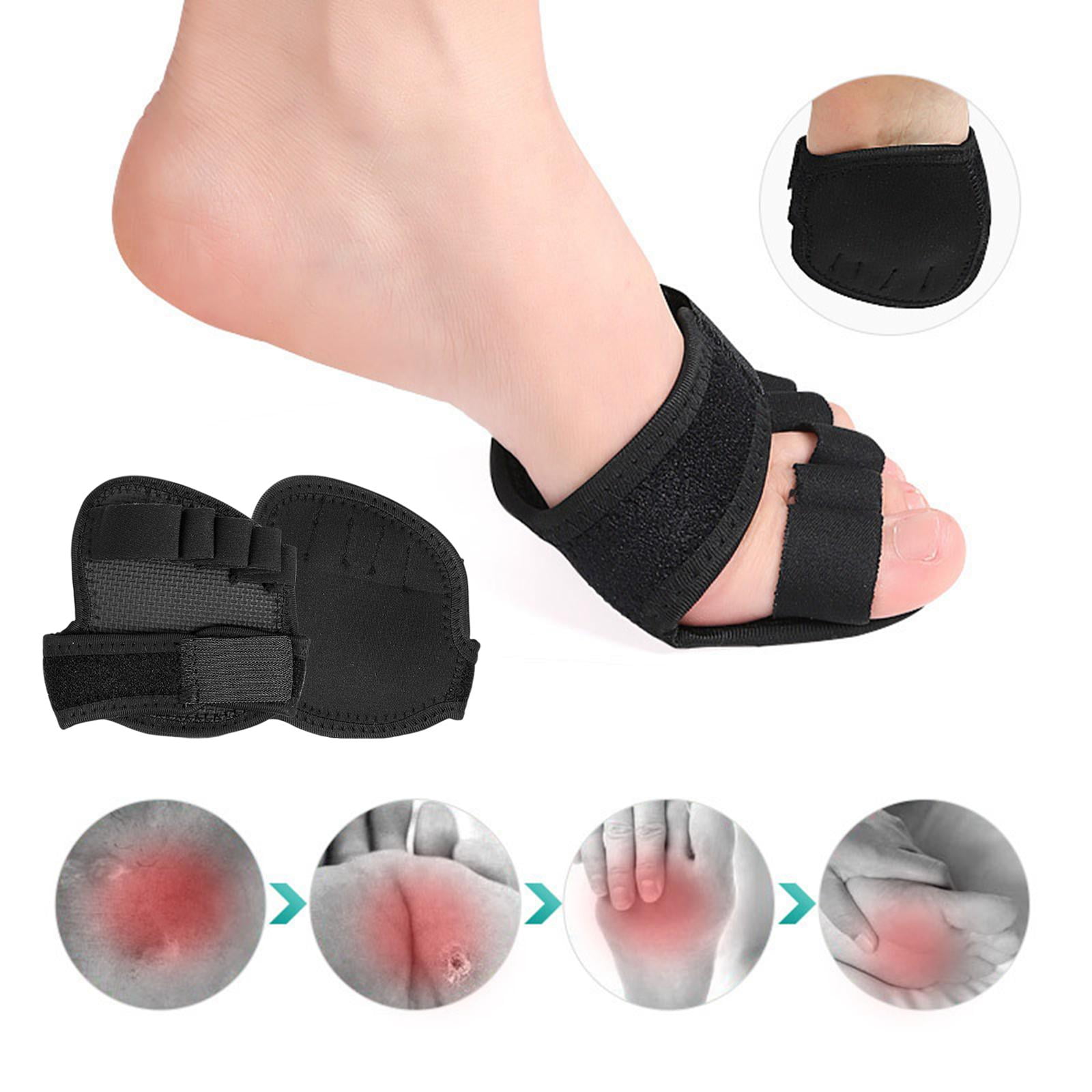 Toe Separator Forefoot Pads Straightener Orthotics for Big Toe ...