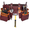 Full Grain Leather Tool Belts for Men with Suspender, Heavy-Duty ...