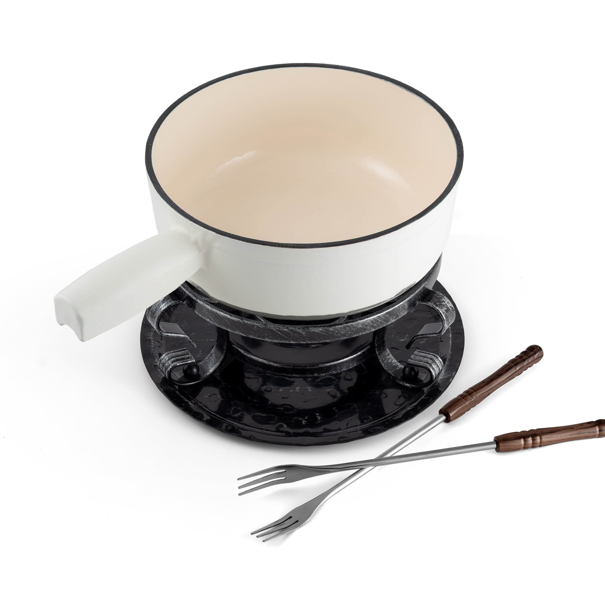 Click here for Swissmar Lugano 9 Piece Cast Iron Cheese Fondue Se... prices