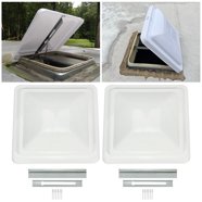 MaxxFan Plus 0004000K White RV Fan with Manual Opening - Walmart.com