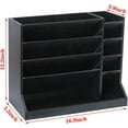 Wall Hanging File Organizer, 4 Tier Desk Wooden File Holder with 4 ...