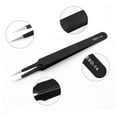 10/11Piece Precisions Tweezers Kits with Anti Slip Grip and Convenient ...