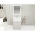 Bathroom Vanity Unit / 24" Contemporary Design, Resin Sink, Adjustable ...