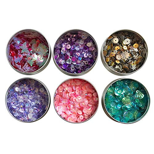 Assorted Colorful Bulk Cup Sequins 12,000 Iridescent Craft Sequins ...
