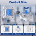 50 Pieces Blue Mechanical Keyboard Switches, 3 Pin Pre-Lubricated ...