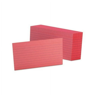 Oxford, OXF7321BLU, Colored Ruled Index Cards, 100 / Pack - Walmart.com