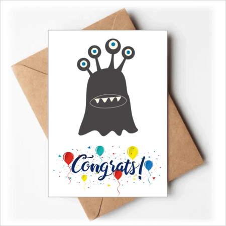 Universe And Alien Monster Wedding Cards Congratulations Greeting ...