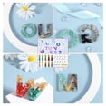 171 Pcs Keychain Epoxy Molds Tools Set Mirror Epoxy Resin Pendant ...