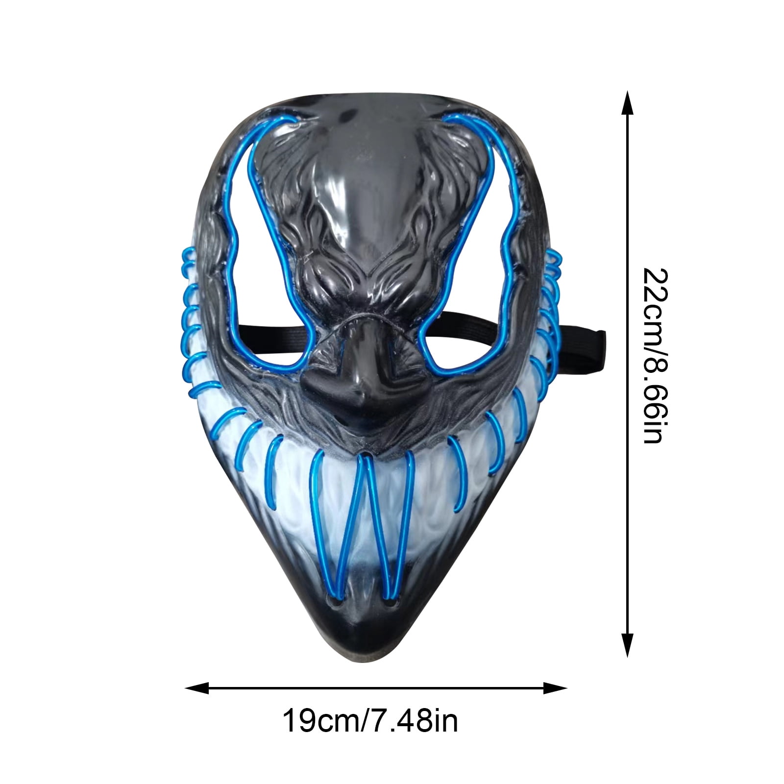 Buy Asdomo Scary Venom Mask Led Light Up Headgear Gift For Cosplay ...