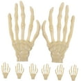 BESTYASH 8Pcs Plastic Skeleton Hands Beige Decor for Haunted House and ...
