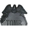 Gothic Raven Crows On Graveyard Tomb Coffin Headstone Black Roses Wall ...