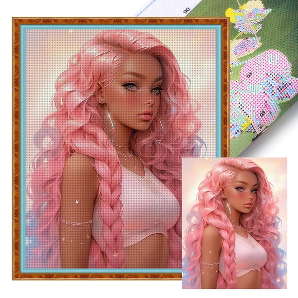 Kit Punto Cruz para Niña Bordado Con Hilo Algodón Ecológico 11CT Arte 45x55cm | Bodega Aurrera ...