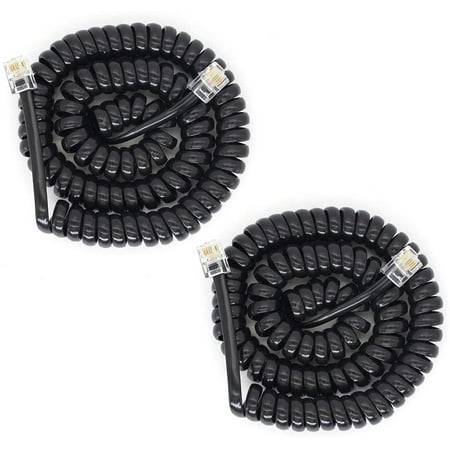 Telephone Handset Cord, Landline Handset Cord Cable 6.6Ft Uncoiled ...