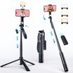 Portable Long Stand Selfie Stick Tripod, Aluminum Alloy, Extendable for ...