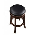 Boraam 29 Inch Backless Wood Swivel Bar Stool with Cappuccino Finish ...