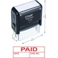 StampExpression Paid Date & Check Number Rubber Stamp, A-5811 - Walmart.com