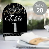 Big Dot of Happiness Masquerade - Mask Party Double-Sided 5 x 7 inches ...