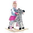 Zebra Plush Rocking Animal Ride On Toy by Happy Trails - Walmart.com