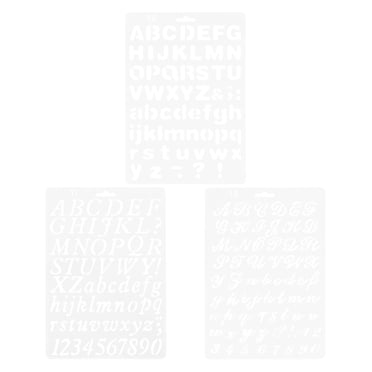 LEXSOMEO 1 Set Letter Stencils Reusable Alphabet Templates Wall ...